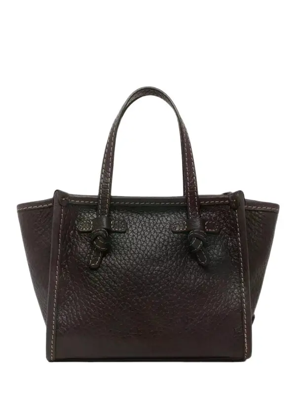 MARCELLA CLUB Mini Miss Marcella Knot-detail Tote Bag - Brown