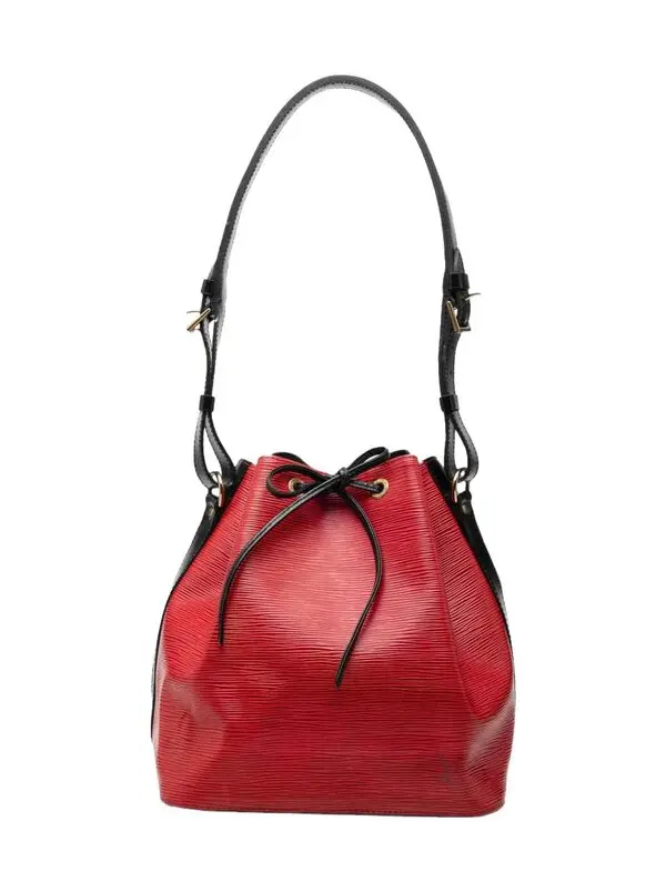 LOUIS VUITTON Epi Petit Bicolor Noe Bucket Bag - Black