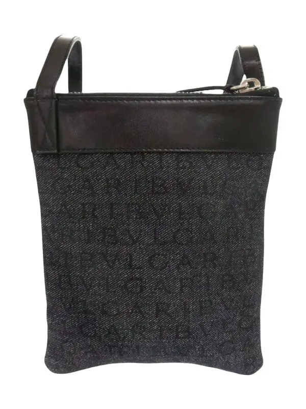 BVLGARI Logomania Canvas Crossbody Bag - Blue