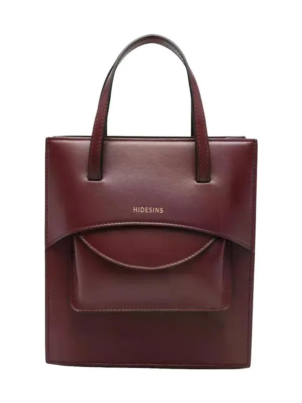 HIDESINS Pocket M Logo-print Front-flap Tote Bag - Red