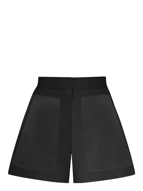 VIOLANTE NESSI Geometric Panel Shorts - Black