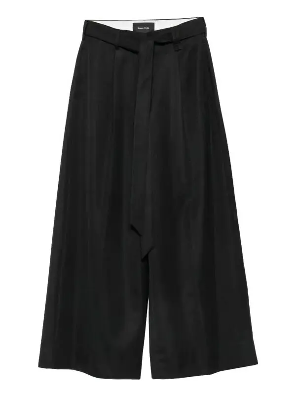 Simone Rocha Belted Wide-leg Trousers - Black