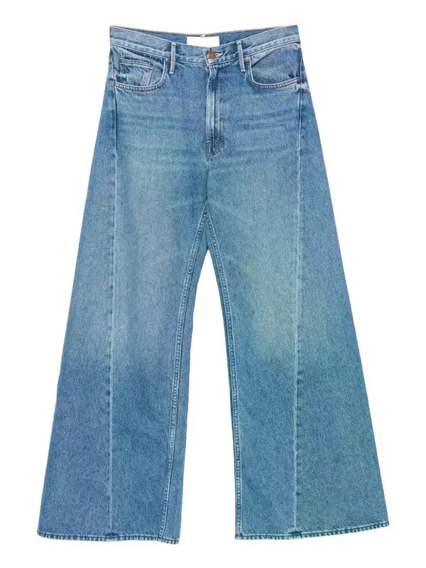 MOTHER Seam-detail Wide-leg Jeans - Blue