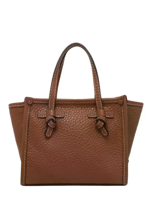 GIANNI CHIARINI Miss Marcella Knotted Leather Tote Bag - Brown