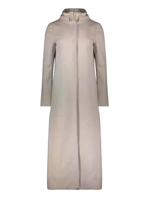 Herno Padded-collar Cashmere Coat - Neutrals