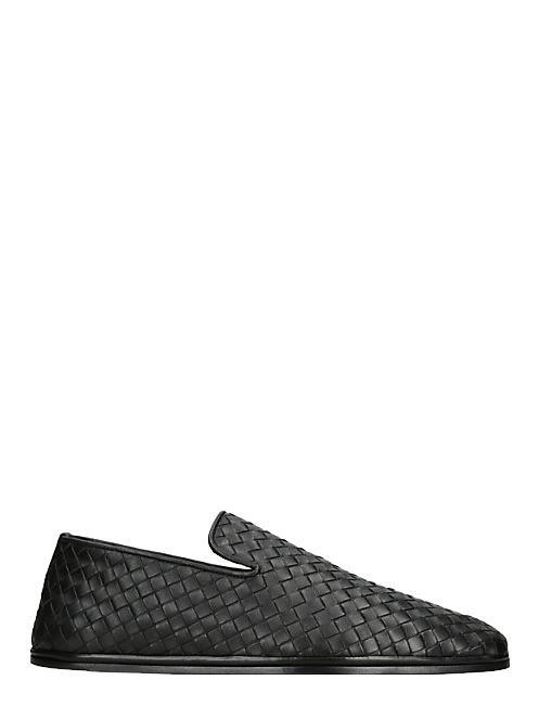 Bottega Veneta Palazzo Leather Slippers - Black