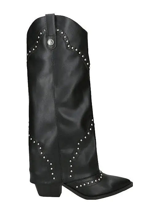 Steve Madden Streamline Leather Boots - Black