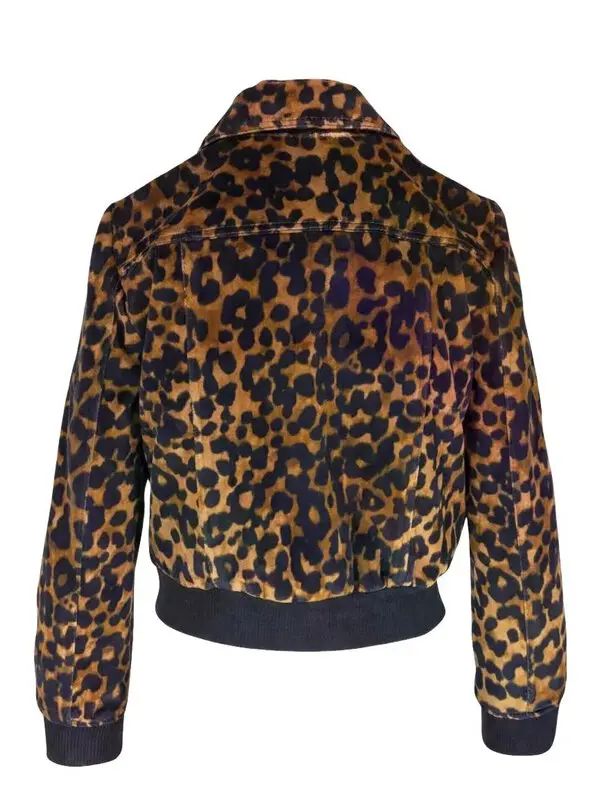 R13 Berlin Leopard Print Jacket - Brown