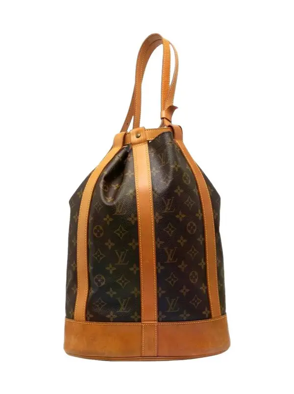 LOUIS VUITTON Monogram Randonnee Pm Bucket Bag - Brown
