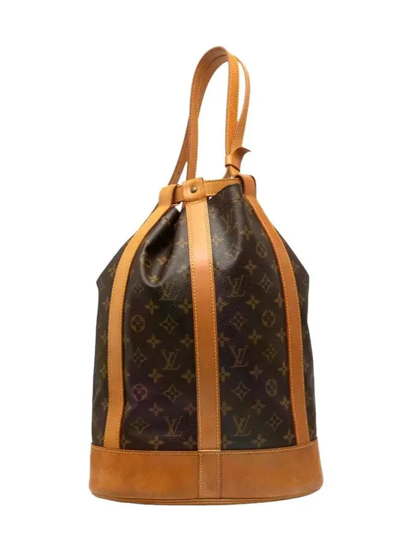 LOUIS VUITTON Monogram Randonnee Pm Bucket Bag - Brown