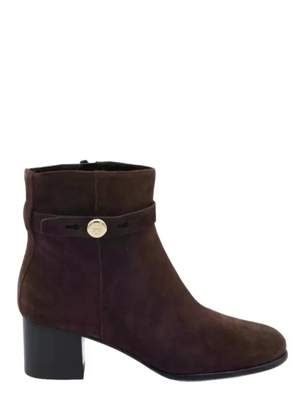 Tory Burch Romy Suede Ankle Boots - Brown