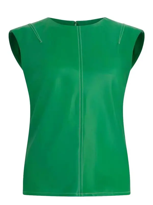 Philosophy Di Lorenzo Serafini Sleeveless Top With Contrast Stitching - Green