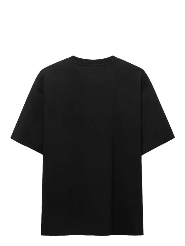 Shanghai Tang Patch-detail Pocket T-shirt - Black