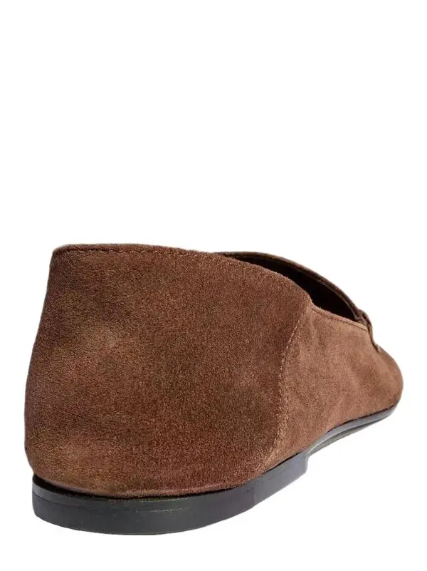 Gucci Jordaan Horsebit Suede Loafers - Brown