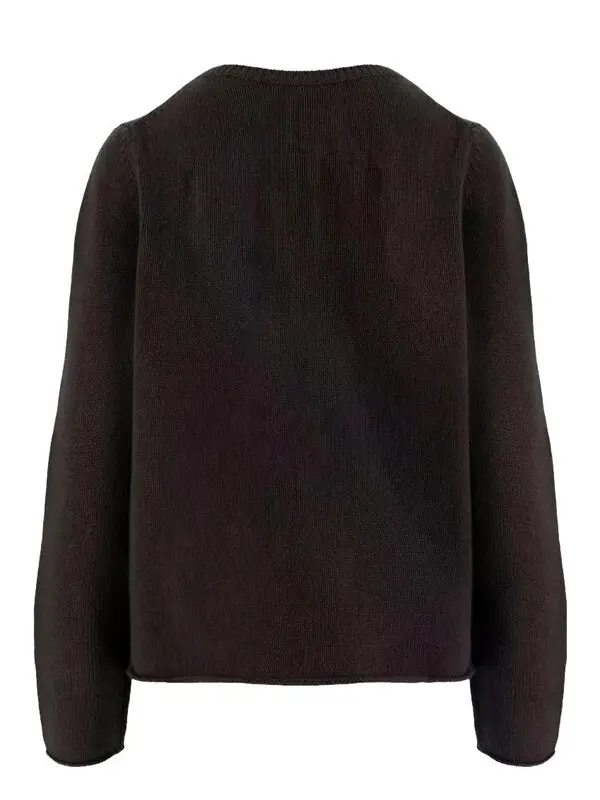 ALLUDE Crew-neck Cashmere Sweater - Brown