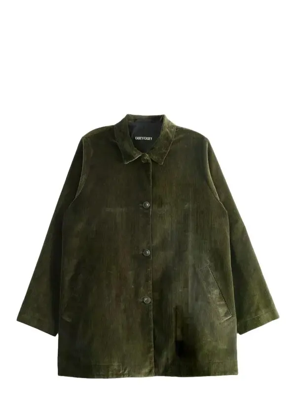 CASEY CASEY Corduroy Button-up Jacket - Green