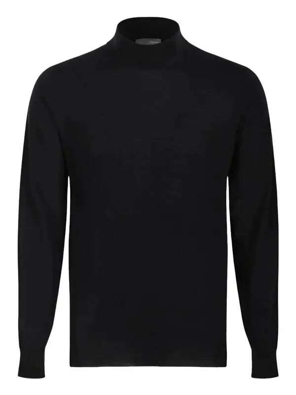 DRUMOHR High-neck Wool Sweater - Black