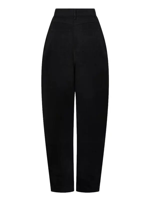 Alberta Ferretti High-waisted Pleated Trousers - Black