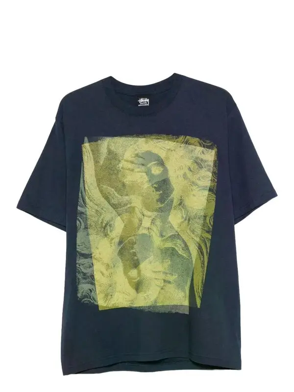 StÜssy Double Venus Tee Graphic-print Cotton T-shirt - Blue