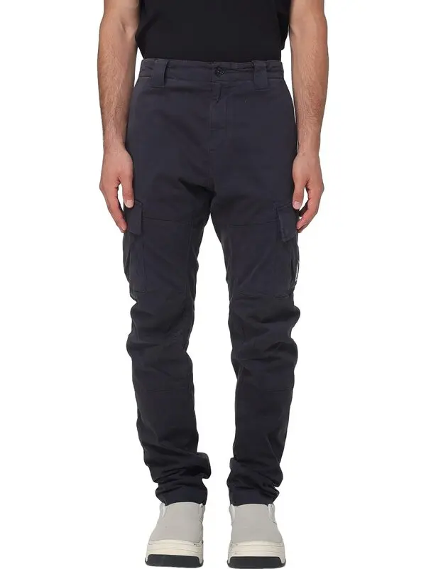 C.P. COMPANY Slim Fit Stretch Cotton Cargo Pants - Black