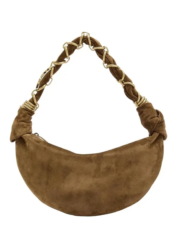 Saint Laurent Rope Hobo Bag - Tan