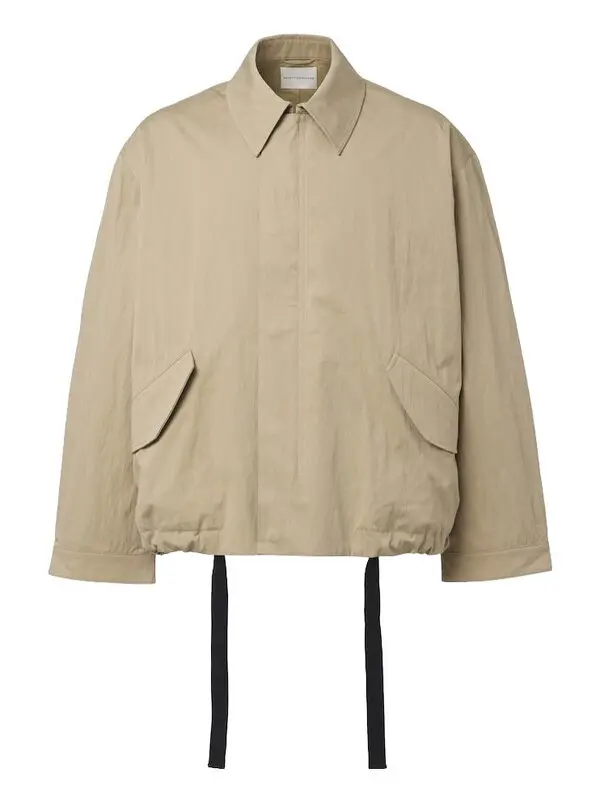 Studio Nicholson Comba Cotton-blend Blouson Jacket - Beige