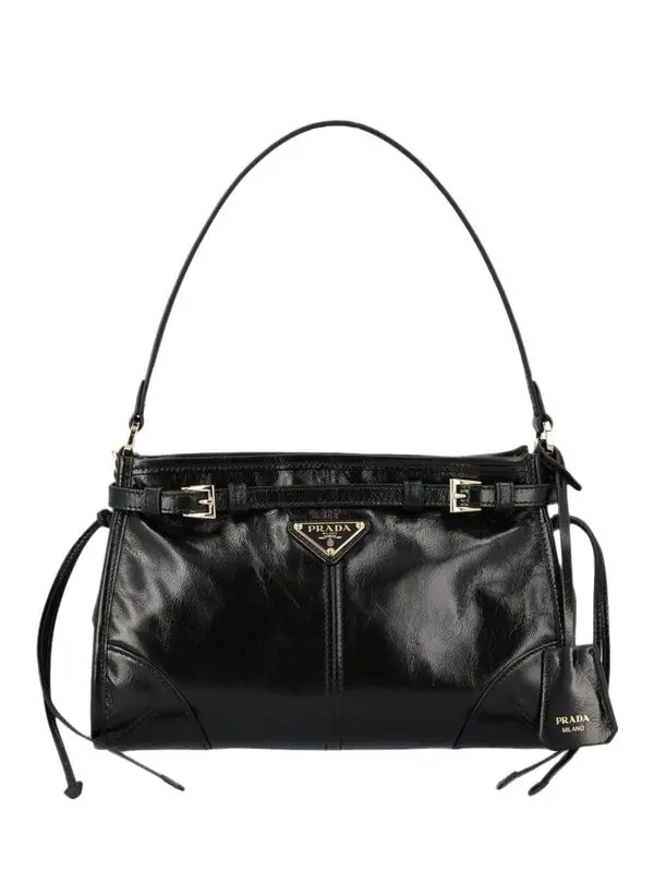Prada Bonnie Small Leather Handbag - Black