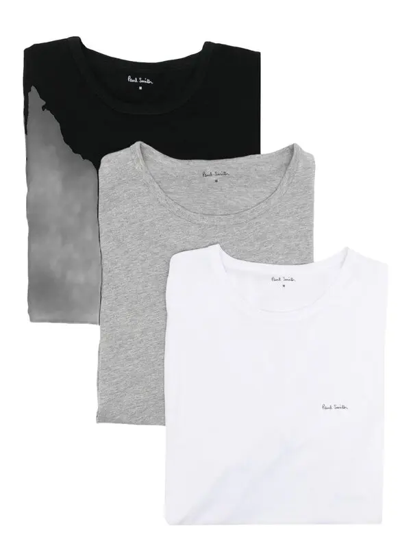 Paul Smith Logo Cotton T-shirt 3pack - Multi