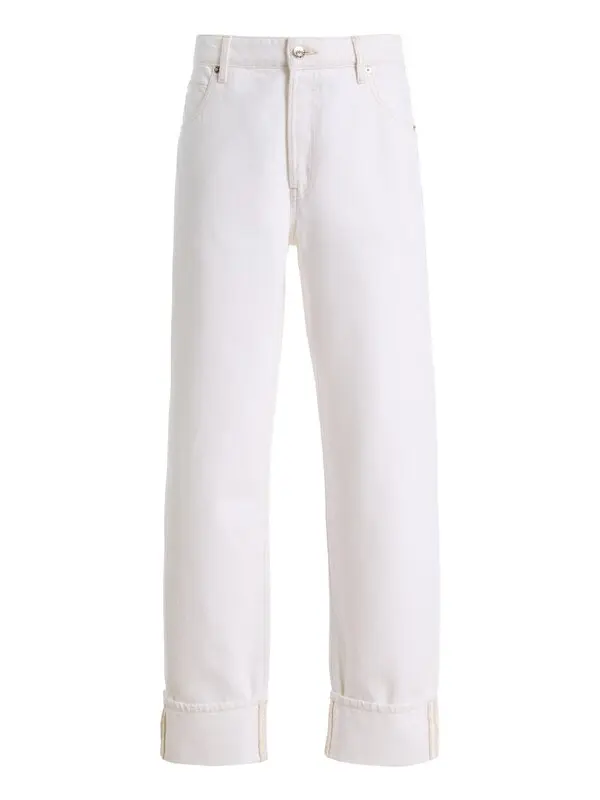 FRAME X Sotheby's Essential Rigid Straight-leg Jeans - White