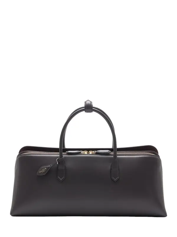 Alaïa Delta Medium Leather Bag - Brown