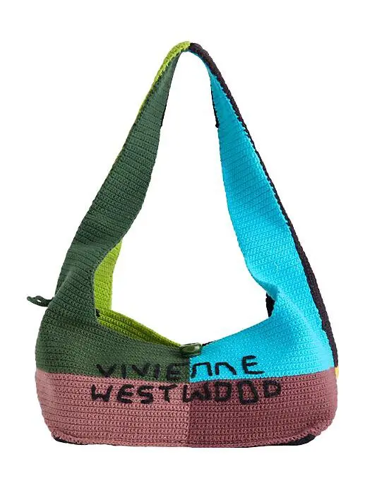 VIVIENNE WESTWOOD Knitted Shoulder Bag - Multi Patchwork