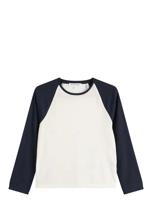 Good American Raglan T-shirt - Chalk