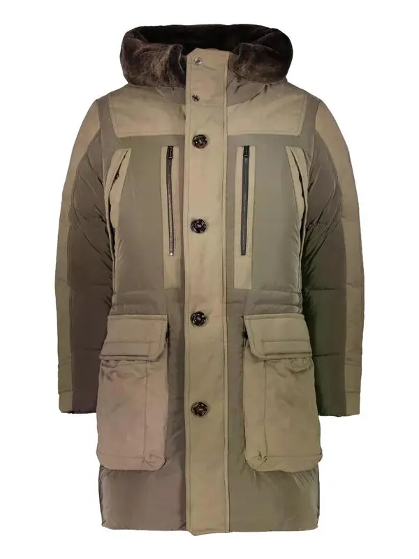MOORER Fur-trimmed Hooded Parka - Neutrals