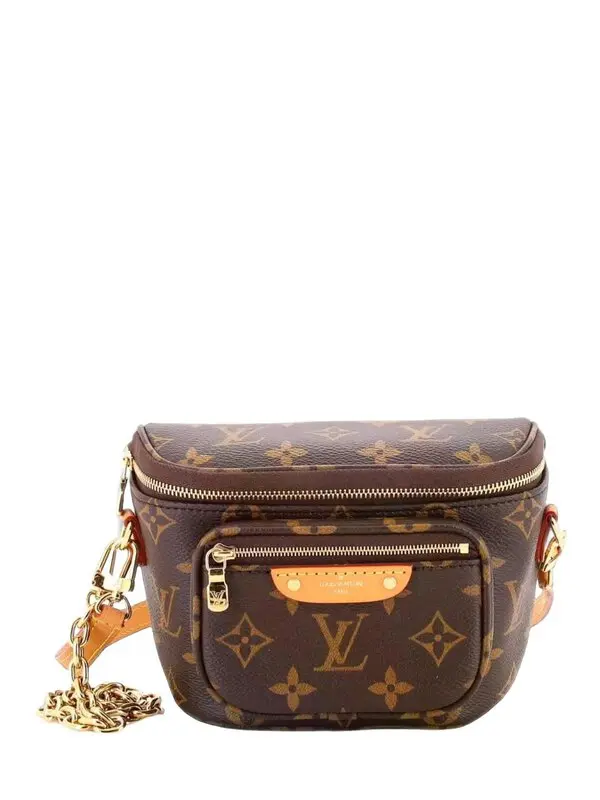 LOUIS VUITTON Monogram Canvas Mini Belt Bag - Brown