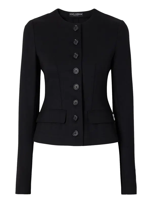 Dolce & Gabbana Stretch-wool Jacket - Black