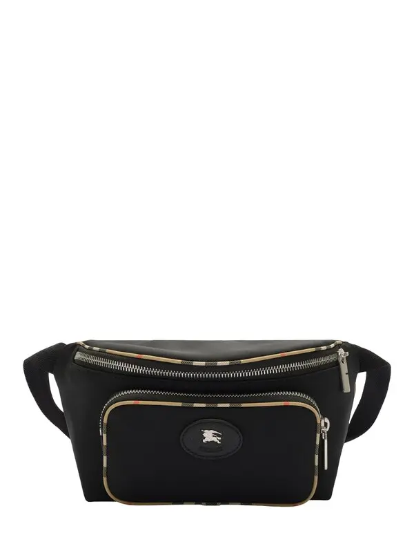 Burberry Check Trim Belt Bag - Black
