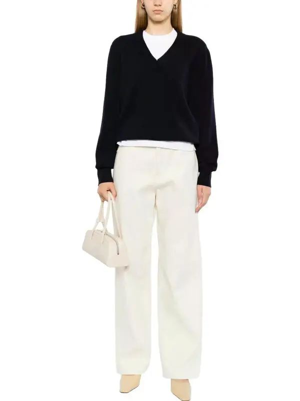 RÓHE Ribbed-knit Jumper - Blue