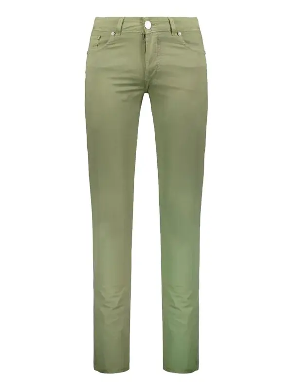 MOORER Straight-cut Trousers - Green
