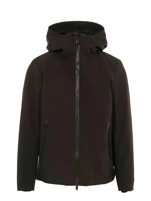 Woolrich Zip-up Hooded Jacket - Brown