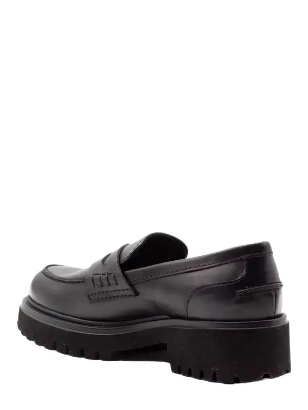 GUGLIELMO ROTTA Lug-sole Platform Loafers - Black