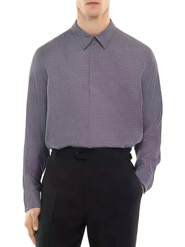 FURSAC Polka-dot Long-sleeve Shirt - Grey