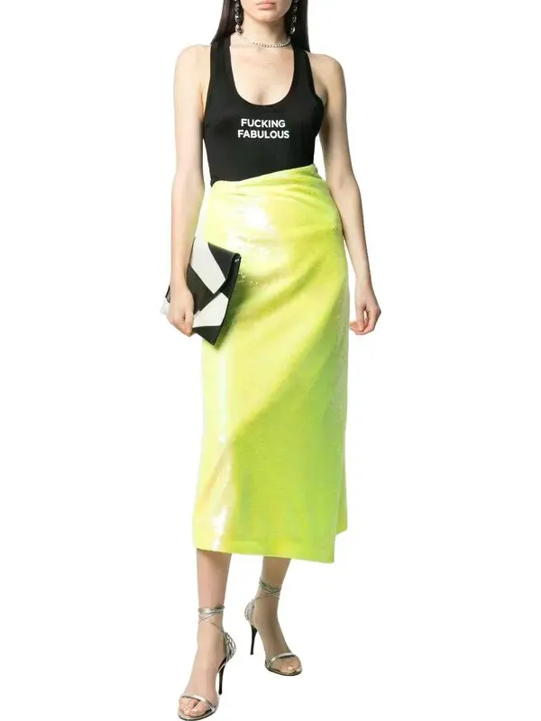 TOM FORD Slogan Print Vest - Black