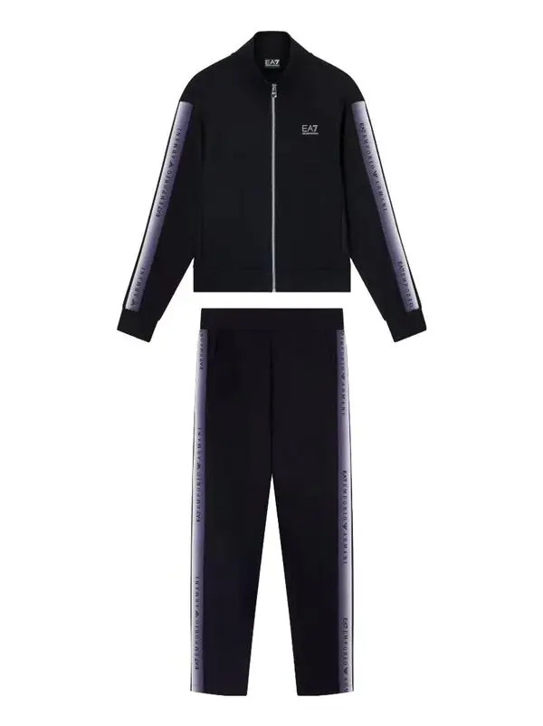 EA7 Logo-print Tracksuit - Black