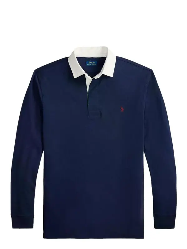 Polo Ralph Lauren Logo-embroidered Rugby Shirt - Blue