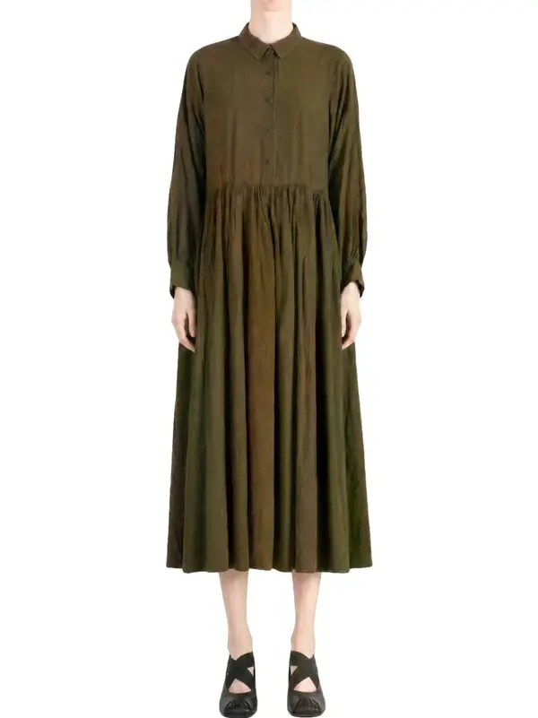 CASEY CASEY Gathered Midi Dress - Green