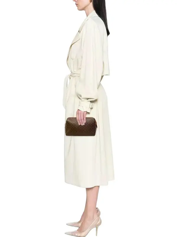 Celine Macadam Coated Canvas Pouch - Brown