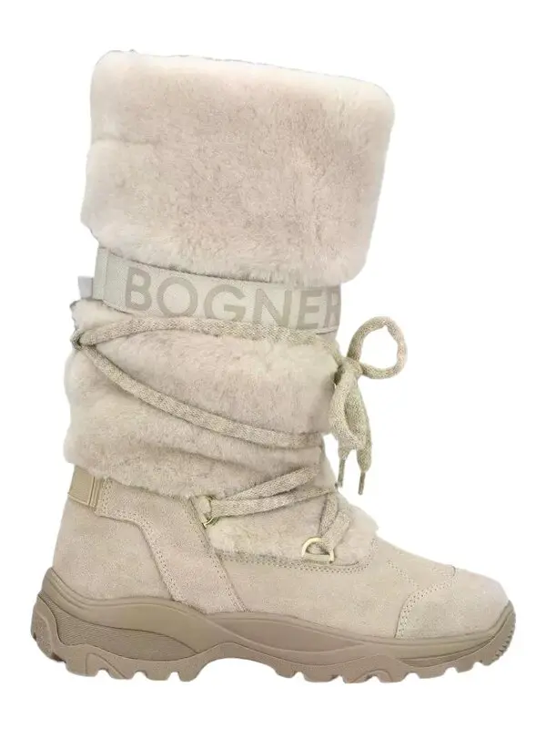 Bogner Lace-up Snow Boots - Neutrals