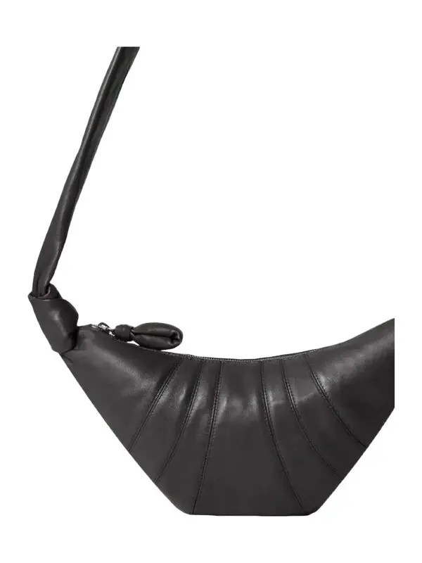 LEMAIRE Small Croissant Bag In Soft Nappa Leather - Brown