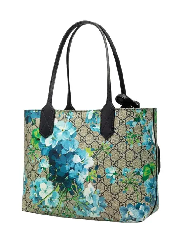Gucci Small Gg Supreme Blooms Reversible Tote Bag - Neutrals