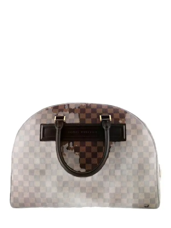LOUIS VUITTON Nolita Handbag Damier 24 Heures Satchel - Brown